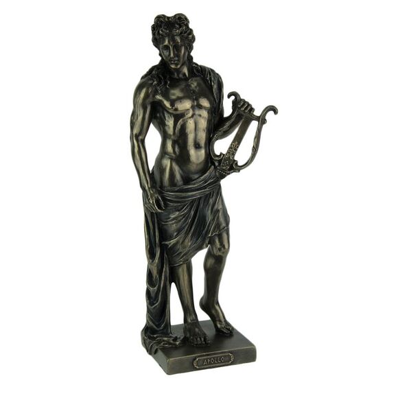 Veronese Design | Art | Polyresin Posing Greek God Apollo Holding His ...